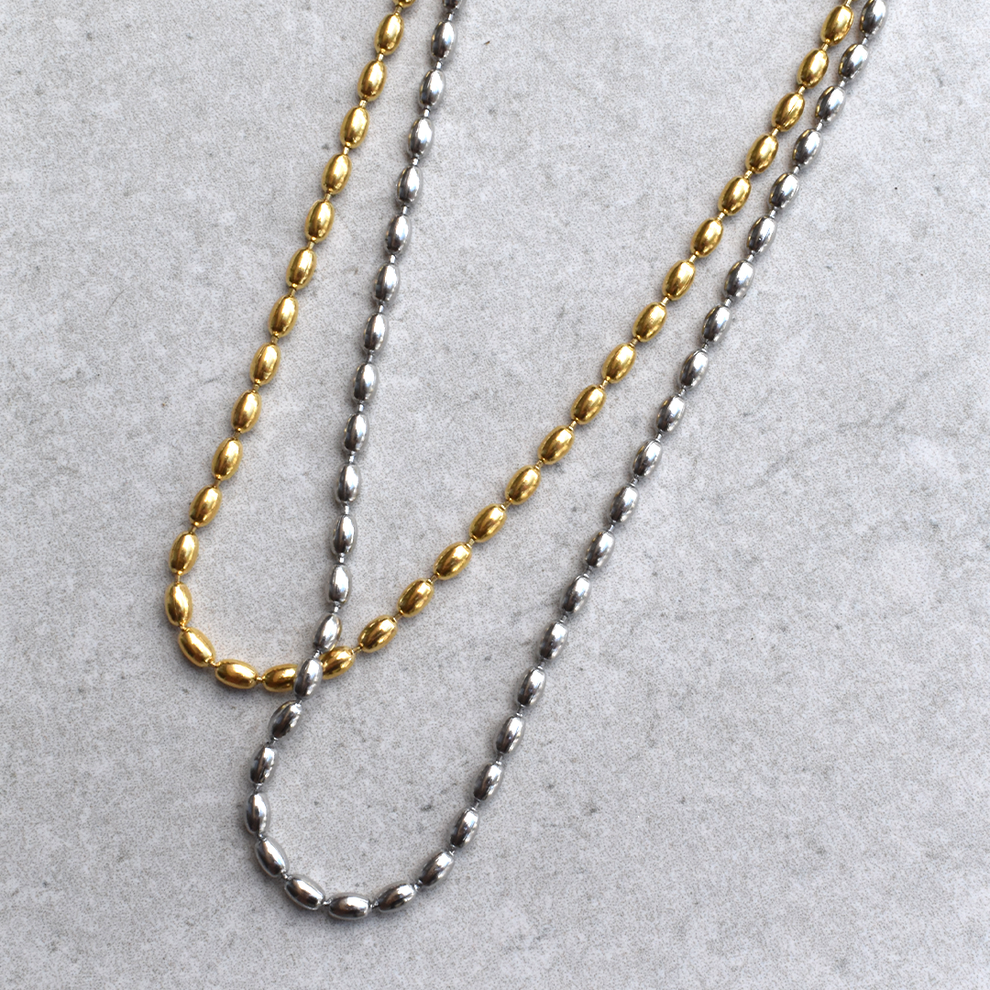 Rice Steel Chain Necklace - KPOP Accessories | SUNMUL
